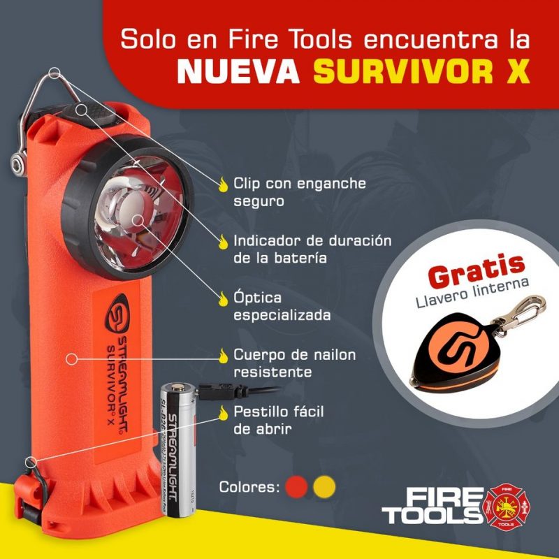 Nueva Linterna Streamlight Survivor X - Firetools